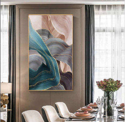 Flowing Biomorphic Ribbon Abstract Wall Art - crib360